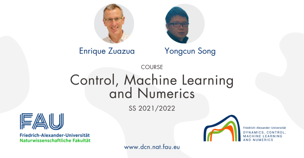 Course: Control, Machine Learning and Numerics (2022)