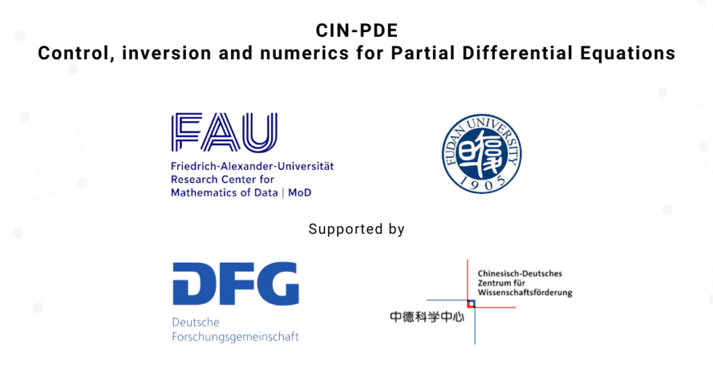 CIN-PDE: Control, inversion and numerics for Partial Differential Equations